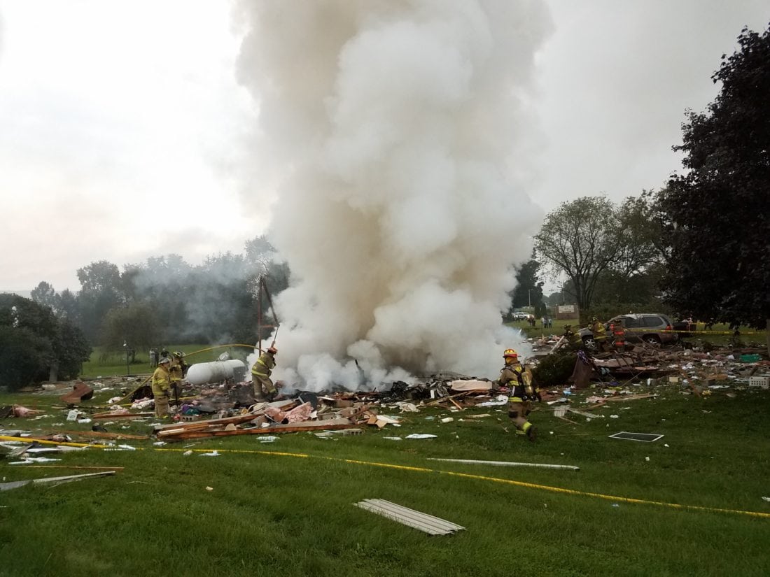 Explosion levels home in Limestone Township | News, Sports, Jobs ...